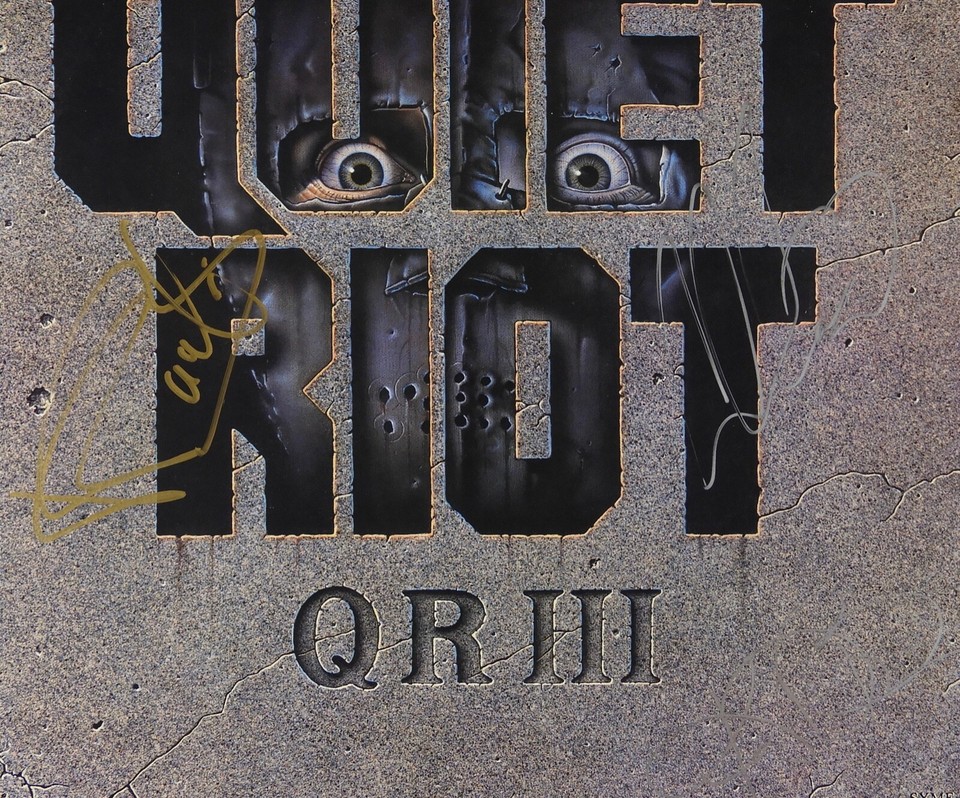 Quiet Riot Signed Autograph JSA Record Album Vinyl QR III Kevin DuBrow ...