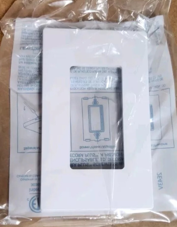 LEVITON 80301-SW 1 GANG DECORA SNAP-ON SCREWLESS WALLPLATE [10 PACK] | eBay