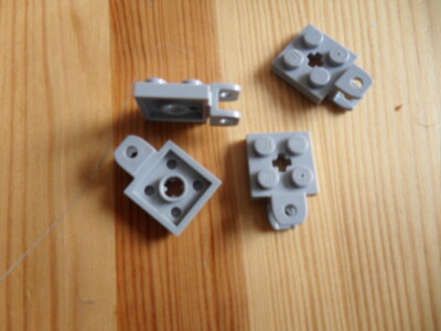 Lego 4 X Plaques 2x2 gris avec attache et centre + 63082 | eBay