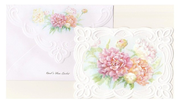 Carol Wilson Fine Arts Stationery 10 Blank Note Cards Envelopes Tulips ...