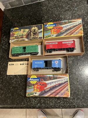 Lot Of 3 Athearn Model Train Cars HO Scale 40' Box Cars Nice! Three ...