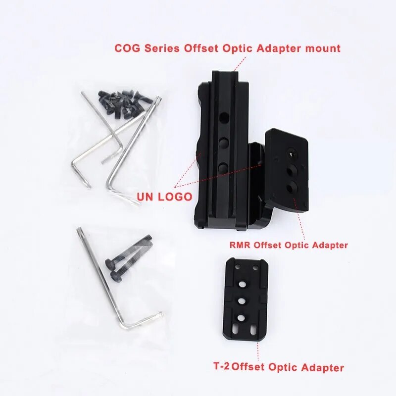 Tactical Scope Optic Base Mount For ACOG VCOG For T2 T1 /RMR Offset ...