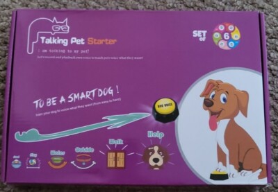 KiViRap Set of 6 Colors Dog Buttons-Recordable Button-Dog Speech ...