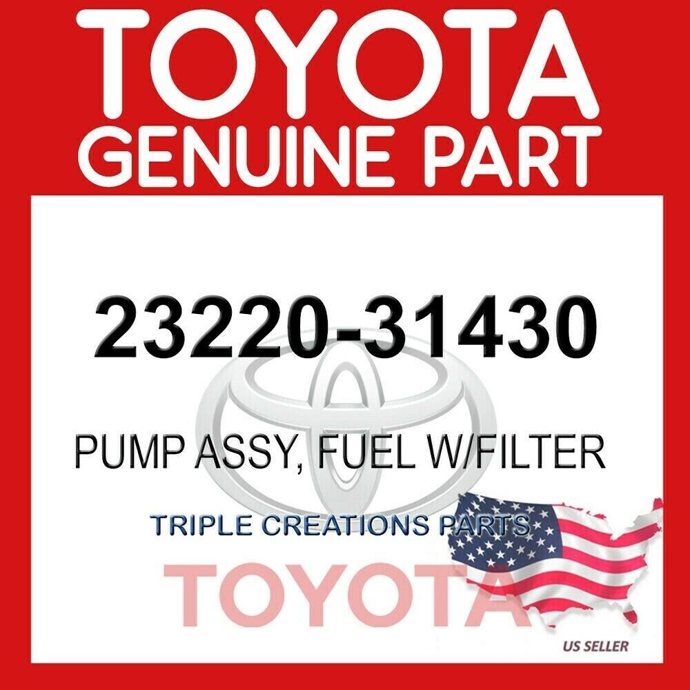 23220-31430 Genuine Toyota Pump Assy Fuel W/Filter 2322031430 OEM | eBay