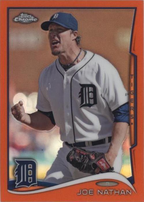 2014 Topps Chrome - Joe Nathan #191 Orange Refractor for sale online | eBay