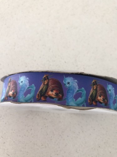 Printed Ribbon Roll Raya & The Last Dragon Print New 2.5cm Width. 1 x ...