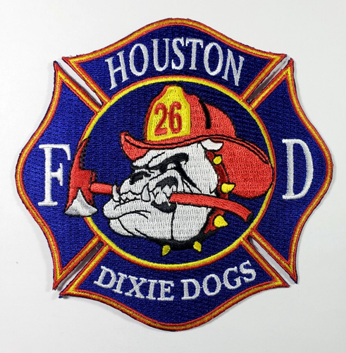 Houston Texas Fire Departmet Station 26 Dixie Dogs Patch - NEW | eBay
