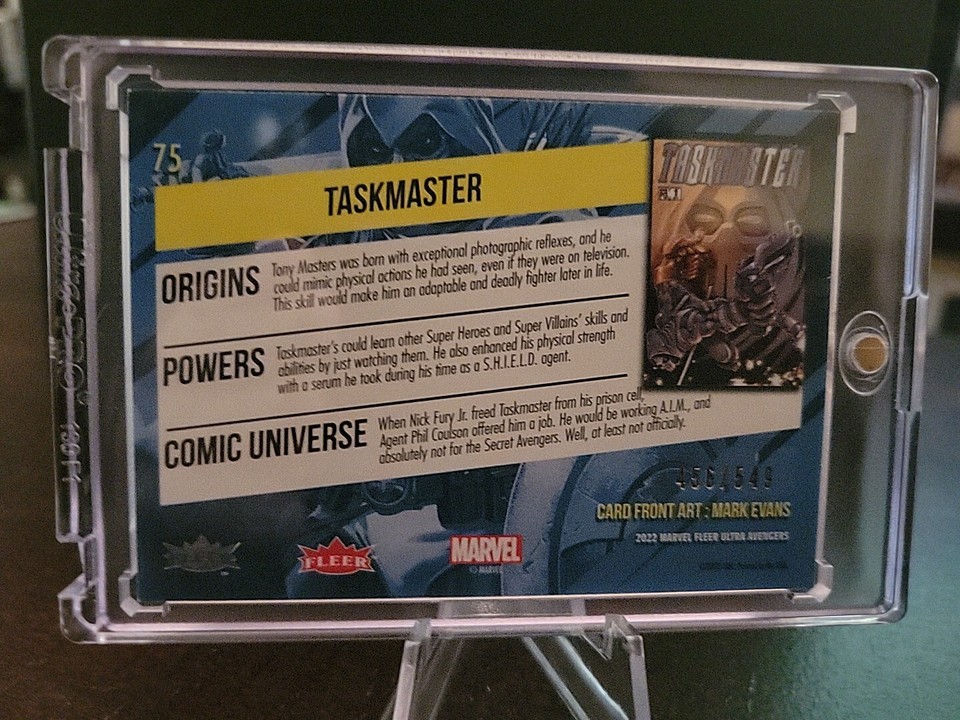 2022 Marvel Fleer Ultra Avengers Taskmaster Orange Foil 535/549 #75 | eBay