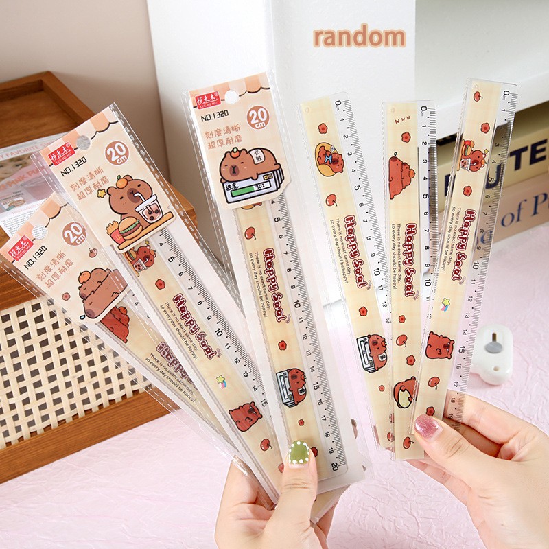 Cute Capybara Ruler Straightedge Protractor Multifunctional Portable ...