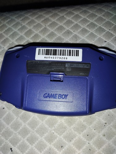 Indigo Gameboy Advance Handheld Console AGB-001 Clean Condition ...
