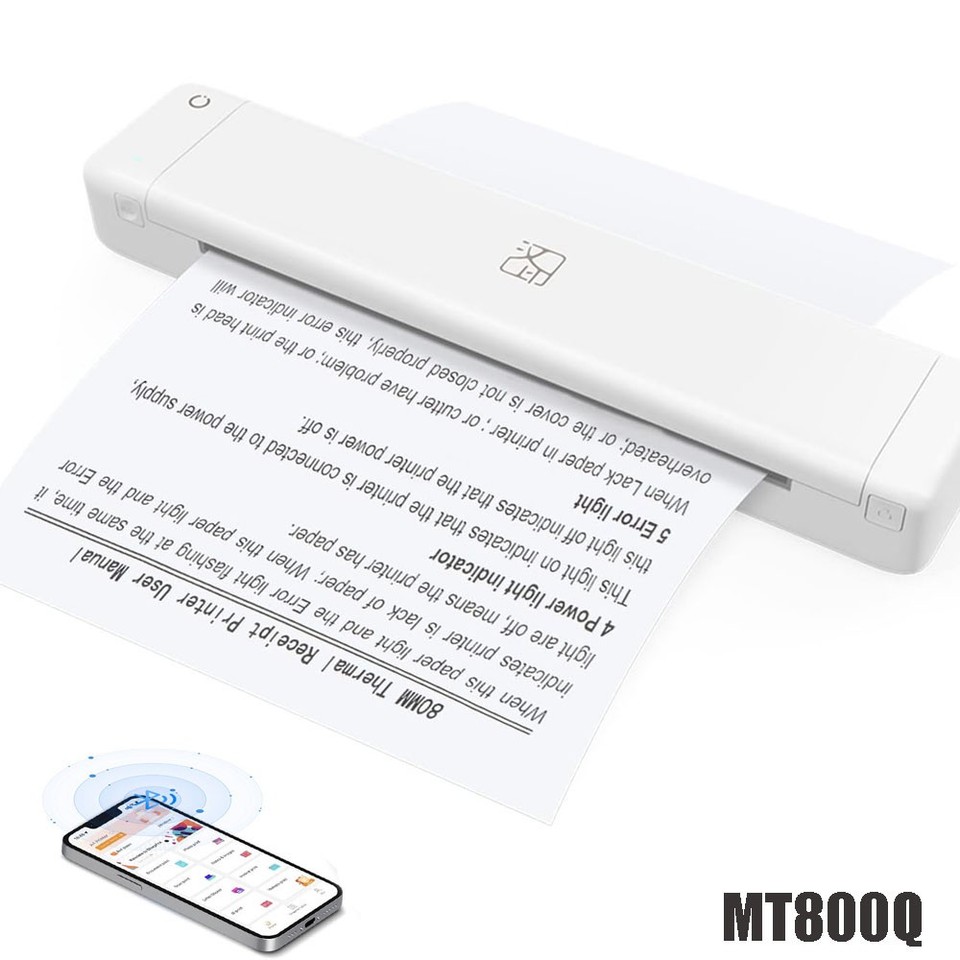 HPRT Portable Wireless A4 Mobile Thermal Printer Bluetooth Small for ...