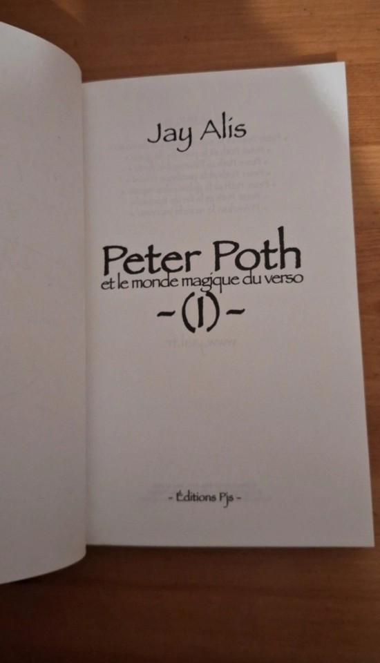 Livre dédicacé SIGNÉ Jay Alis – Peter Poth – édition originale – NEUF ...