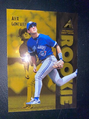 1995 Pinnacle Zenith #148 Blue Jays Alex Gonzalez Rookie Baseball Card ...