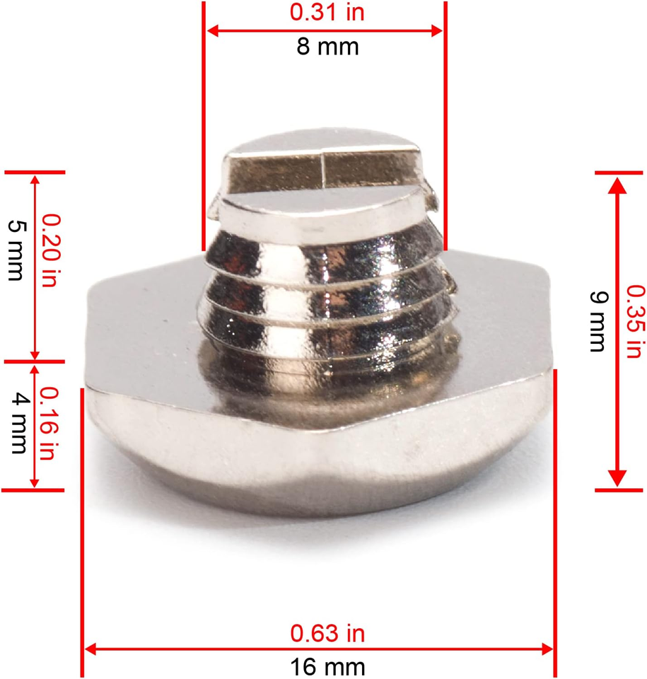 50x 100x 16mm Wheel Rim Lip Rivets Nuts for 8mm/0.31in Hole Lip Screw ...