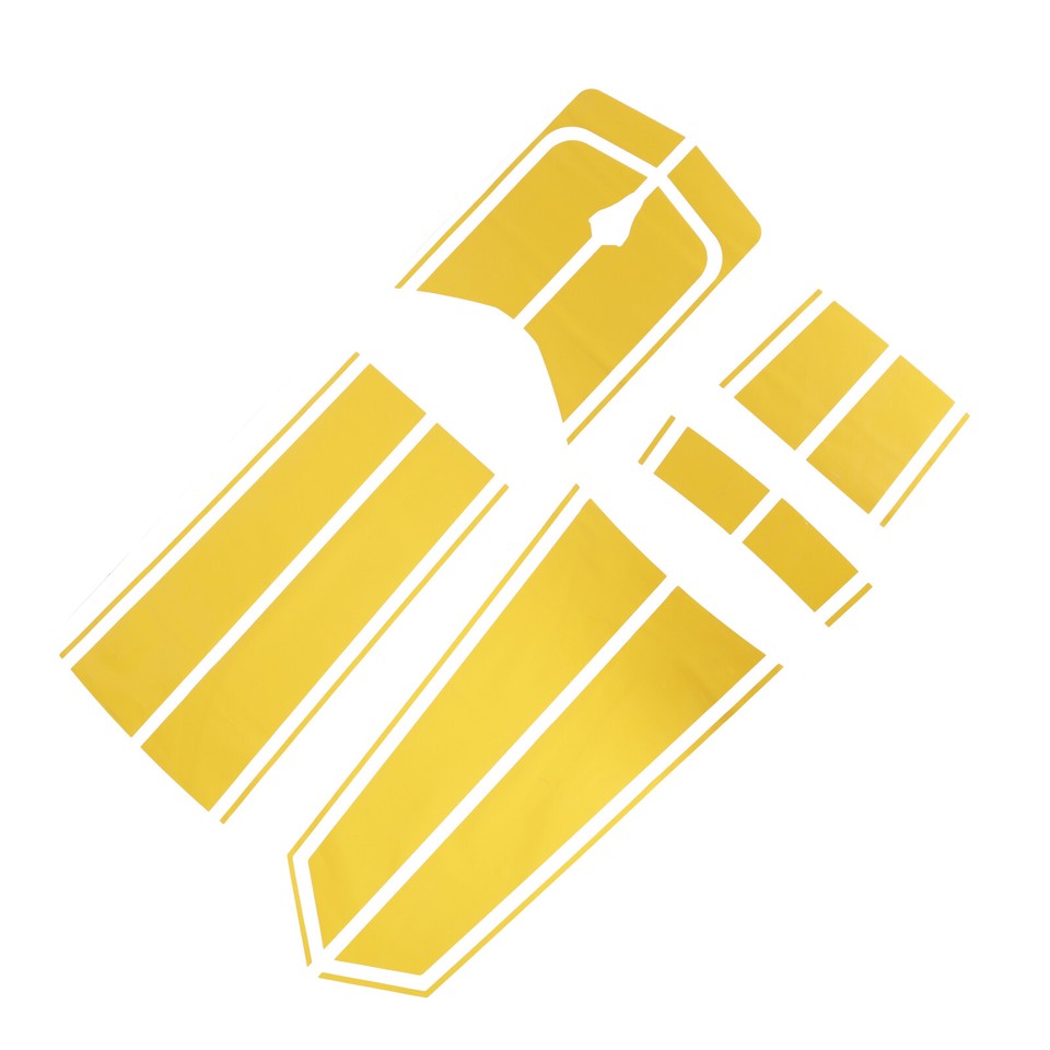 For 20-21 C8 Corvette Yellow Racing Stripes Overlay Graphic Decal Vinyl ...