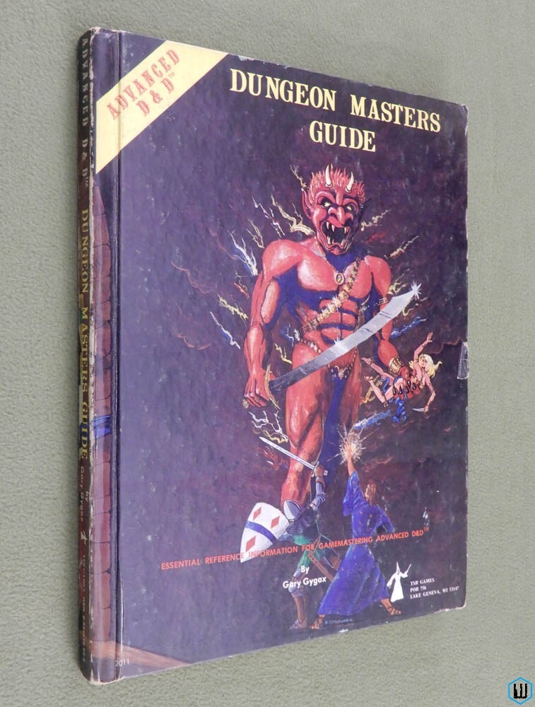 Dungeon Masters Guide (Advanced Dungeons Dragons 1e) 6thA print Yellow ...