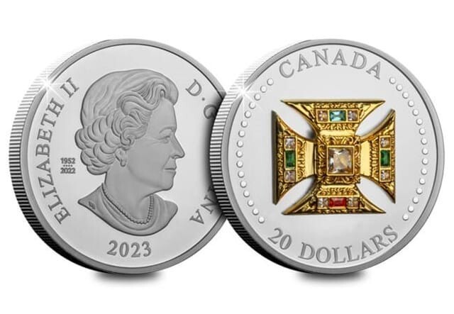 ST. EDWARD’S KING CROWN Queen Memory Mark 2023 CANADA 1oz Pure Silver ...