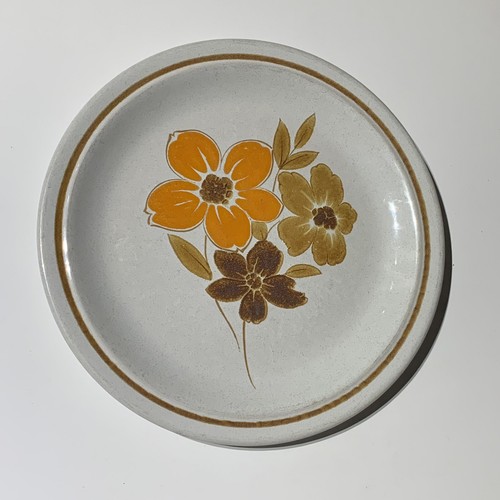 Vintage Color Stone By Nikko 10” Flower Plate Japan Oven Microwave Safe ...