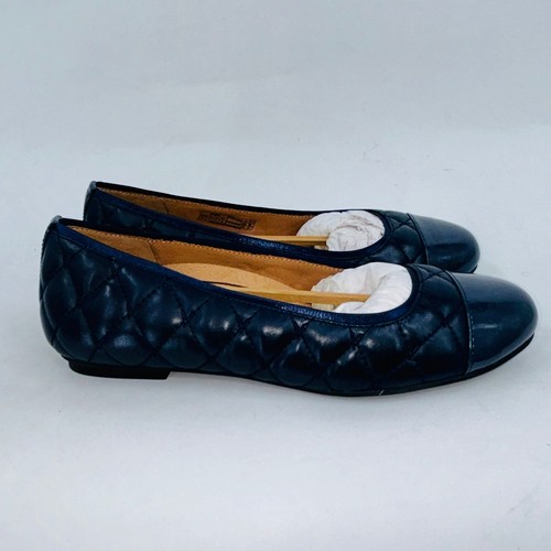 VIONIC WOMEN'S NAVY SPARK DESIREE COMFORTABLE ROBUST SLIP-ON FLATS SIZE ...
