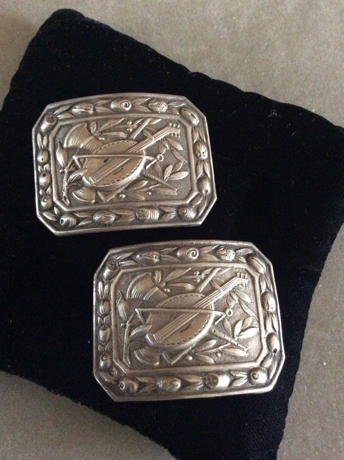 Pair of French Silver Shoe Buckles | eBay