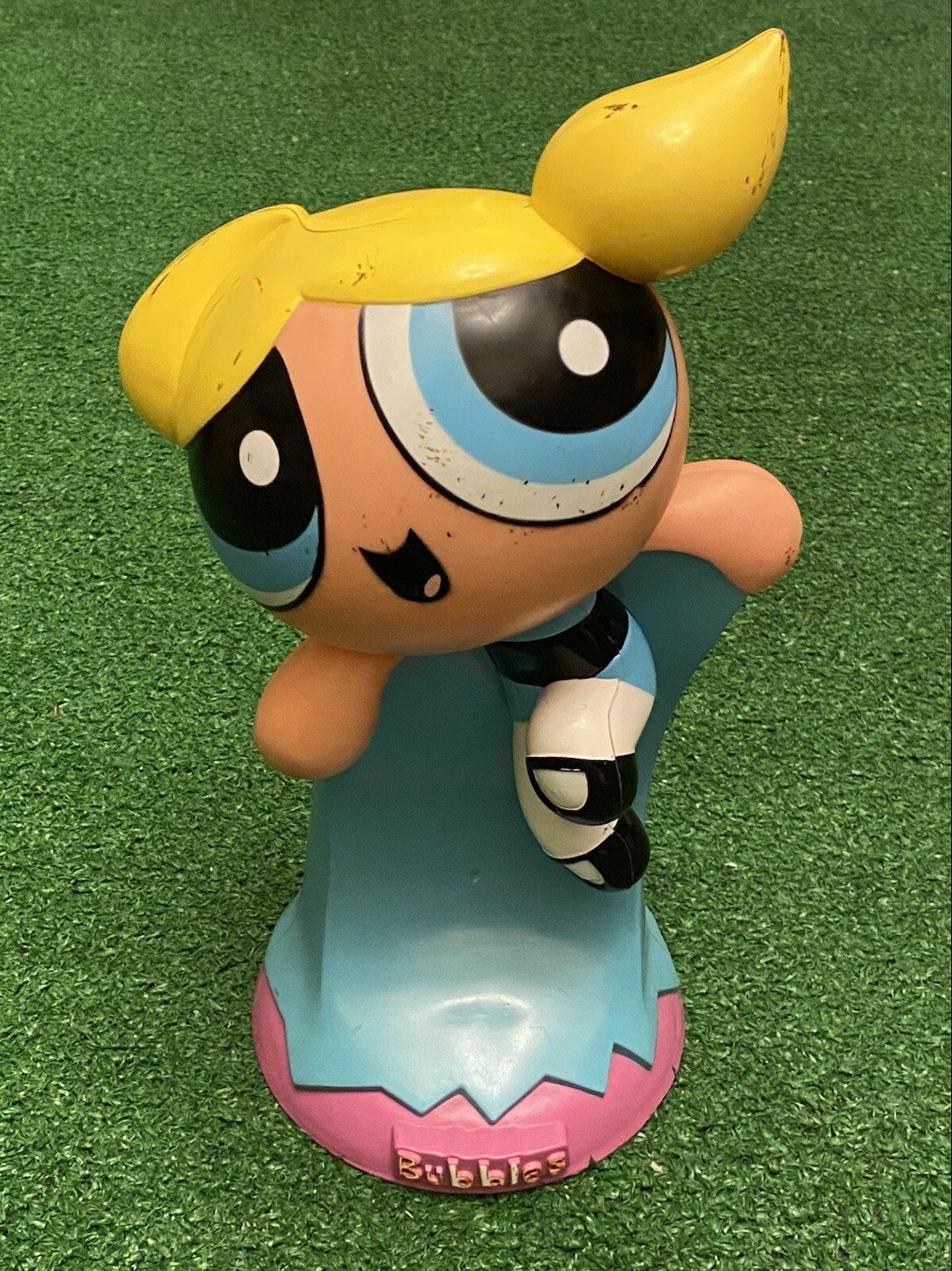 Rare Vintage 90’s PowerPuff Girls BUBBLES Statue Large 12" Collectible ...