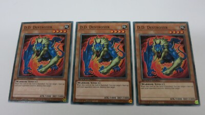 3x D.D. DESTROYER MONSTER 1ST EDITION SGX3-ENF11 COMMON YUGIOH NM ...