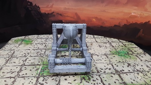 Catapult Mangonel Siege Weapon Scatter Terrain 3D Printed Dungeons ...