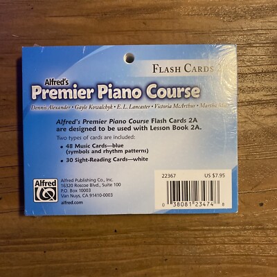 Premier Piano Course: Flash Cards, Level 2A | eBay