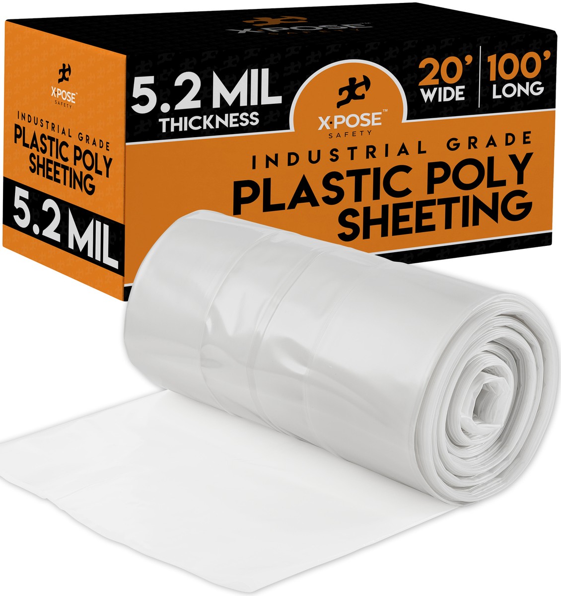 20 Mil Thick Plastic Sheeting Heavy Duty 6 Mil BlackWhite Plastic