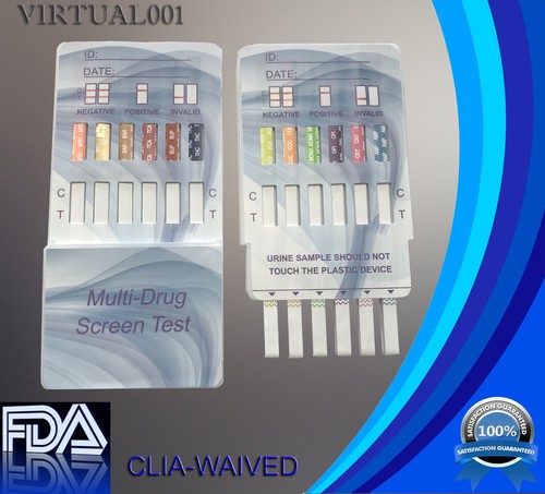 (5 Pack) 12 Panel Urine Multi-Drug Test, FDA Approved, CLIA waived ...