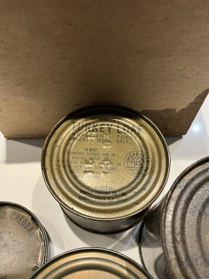 Original Vietnam Era U.S. Military C Ration B-3 Unit Turkey Boned Loaf ...