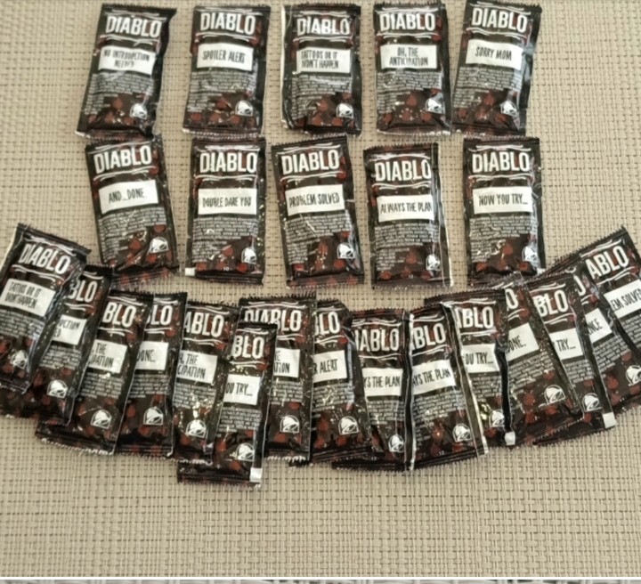 25-Taco Bell Diablo Sauce Packets- Not Expired | eBay