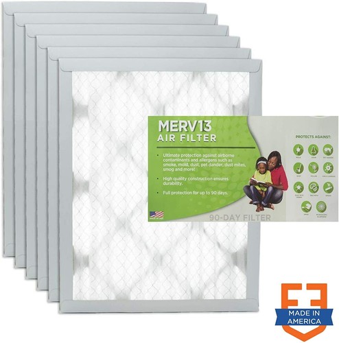Filters Fast 30x30x1 Pleated Air Filter (6 Pack), AC Furnace Air ...