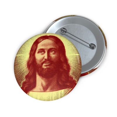 Vintage style Jesus Pinback Button Pin Religious God Christian Gift | eBay