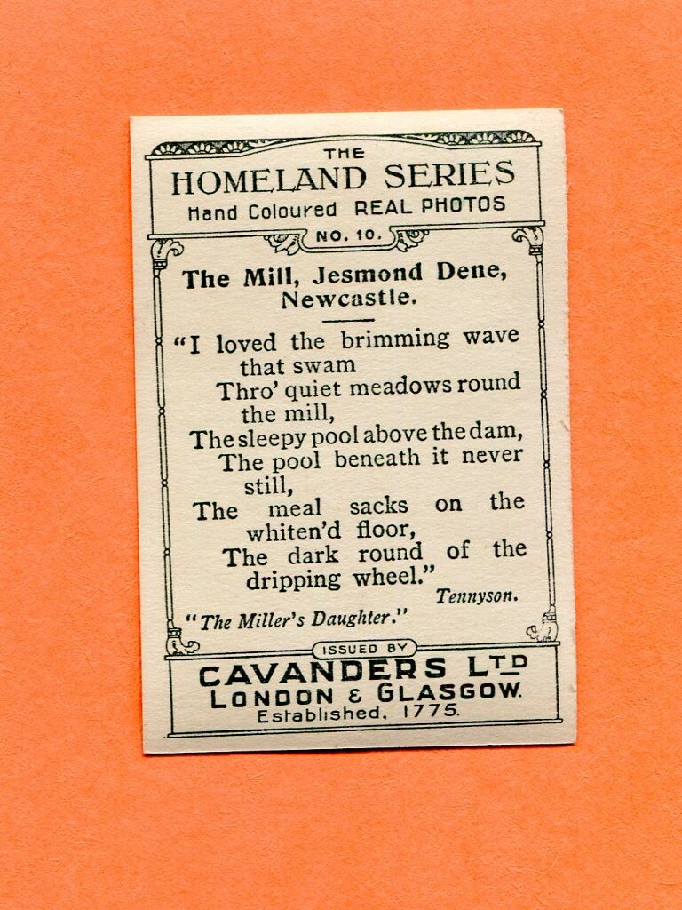 1924 THE HOMELAND SERIES CAVENDERS LTD CIGARETTES #10 THE MILL ...