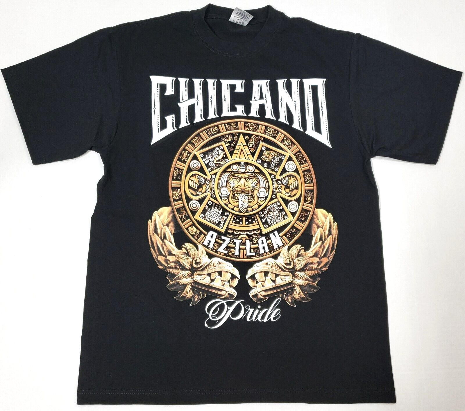 CHICANO PRIDE T-shirt Urban Streetwear Aztlan Men's 100% Cotton Tee ...