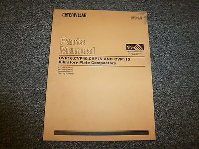 Caterpillar Cat CVP75 CVP110 Vibratory Plate Compactors Parts Catalog ...