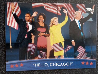 Jill Joe Biden rookie card Barack Michelle Obama Topps 2008 | eBay