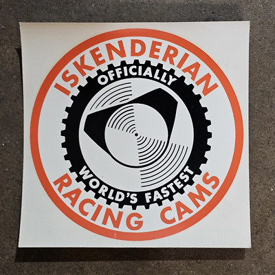 Original 5" ISKENDERIAN water DECAL Hot Rod BONNEVILLE scta ISKY Cam ...
