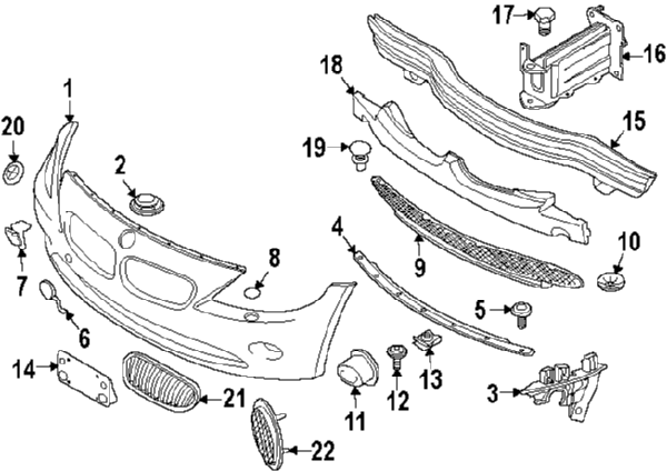 BMW 51137051957 GENUINE OEM GRILLE LEFT | eBay
