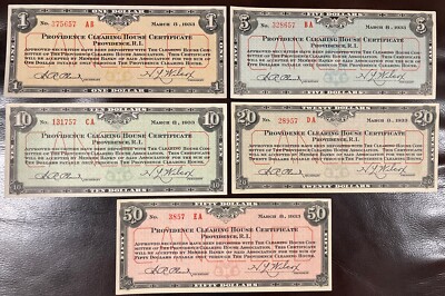 1933 Providence Clearing House Canceled Checks AU/UNC | eBay