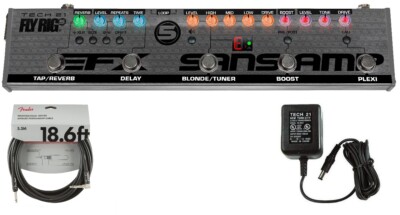 Tech 21 Fly Rig 5 V2 Multi-Effects Pedal Reverb Delay Boost Plexi ...
