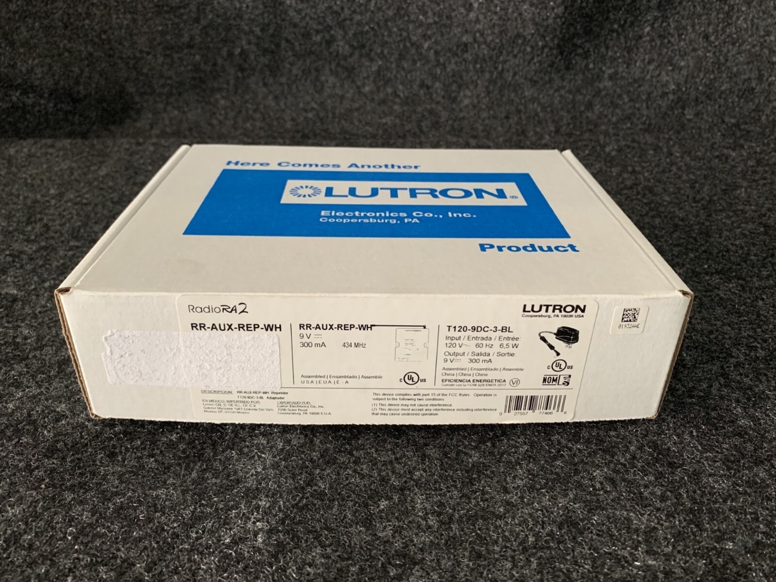 Lutron RadioRA 2 Auxiliary Repeater RR-AUX-REP-WH 27557774666 | eBay