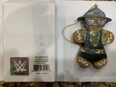 Official WWE Sgt Slaughter Gingerbread Man WWE Autograph Christmas ...