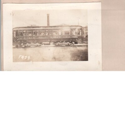 Springfield Street Railway F479 Parlor Car 2 5/8 x 4 Photo On Index ...