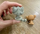 Authentic Littlest Pet Shop LPS Cat Kitten 323 Mouse 324 Fuzzy Grey ...