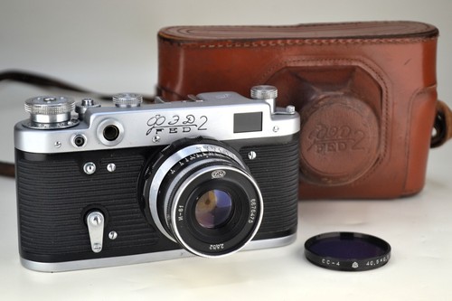 RARE SOVIET USSR FED-2 CAMERA WITH "MADE IN USSR" INSCRIPTION ...