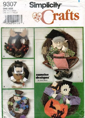 Simplicity Seasonal Wreaths Pattern 9307 UNCUT | eBay