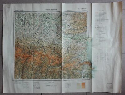 GERMAN WWII MAP HEERESKARTE - FRANCE, TOULOUSE - 1944 | eBay