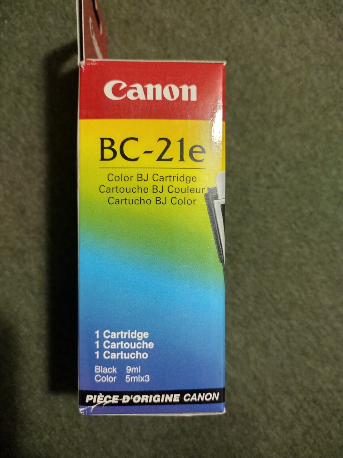 Printer Head Canon Bc-21e 2 Cartridges Bci-21 C Bk Original for sale ...
